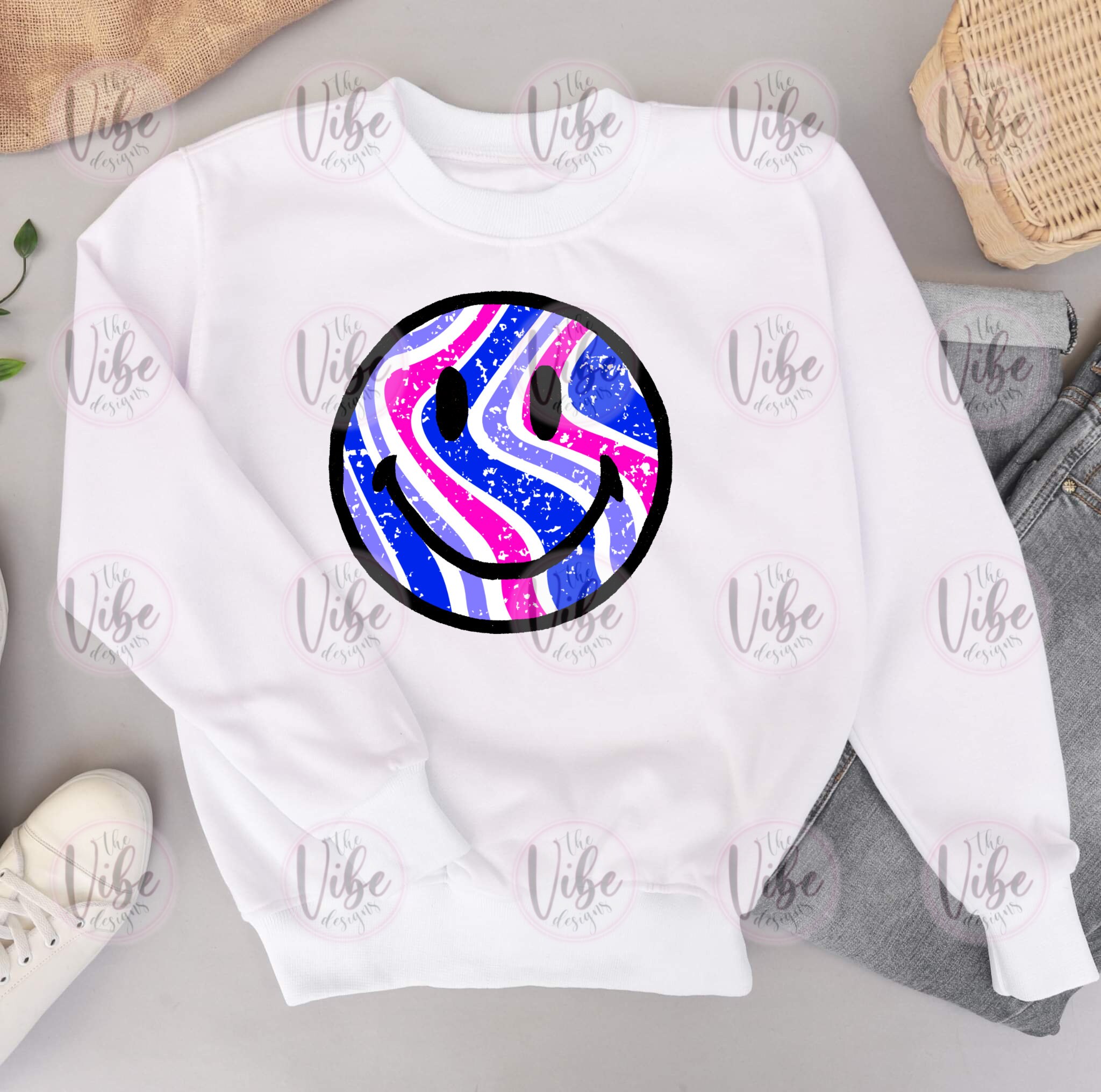 Bluepink Swirl Smiley Png, Blue Smiley Png, Cute Smiley Png - Etsy