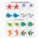 Sea Creatures Matching Game for Kids, Printable Sea Animals Matching ...