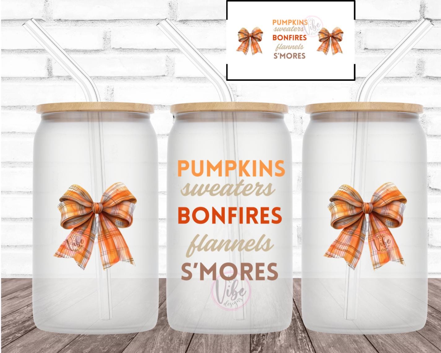 16 Oz Glass Can PNG, Fall Glass Can Sublimation Digital Download, Fall ...