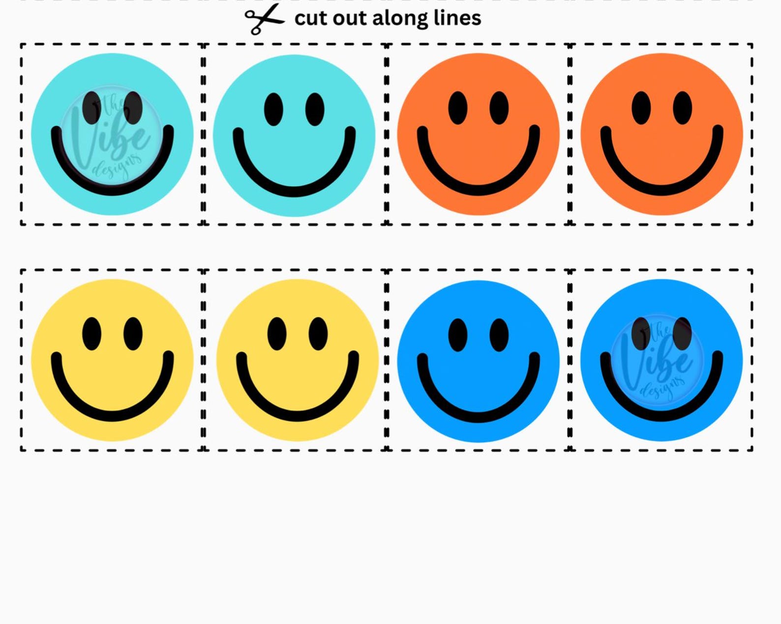 Matching Game for Kids, Smiley Face Matching Activity, Color Matching ...