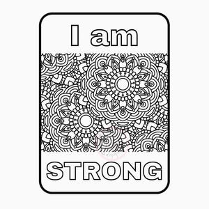 5 Printable Affirmations Coloring Pages,positive Affirmations Coloring ...