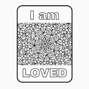 5 Printable Affirmations Coloring Pages,positive Affirmations Coloring ...