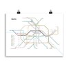 Berlin Subway Alphabet Map, U-bahn Berlin Metro, S-bahn ...