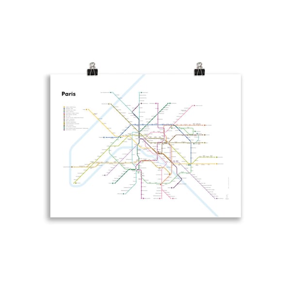 Metro Map - Etsy