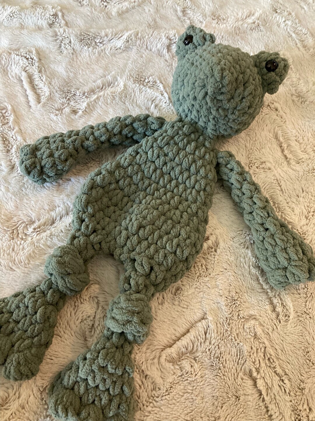 Crochet Frog Lovey Snuggler - Etsy