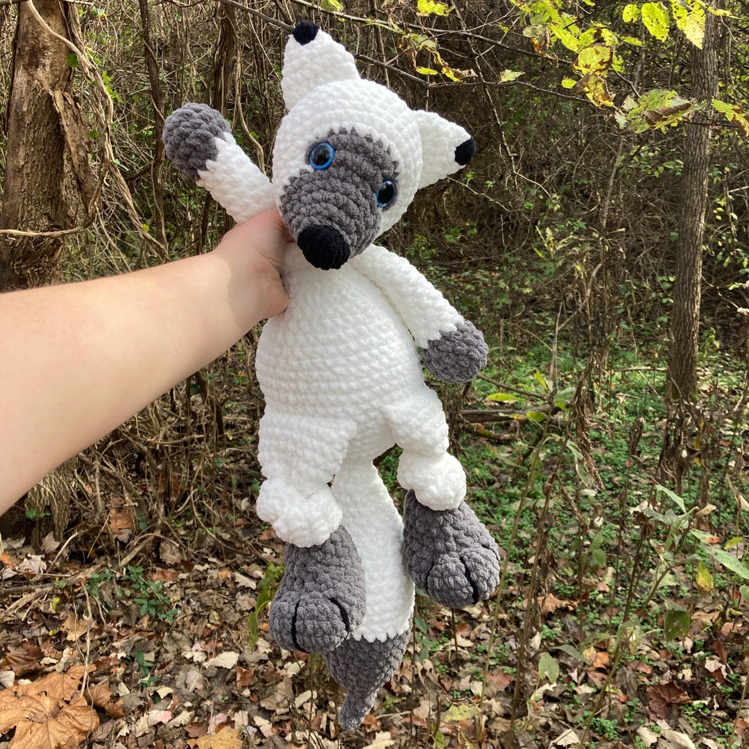 Crochet Arctic Fox Plush Stuffed Animal - Etsy