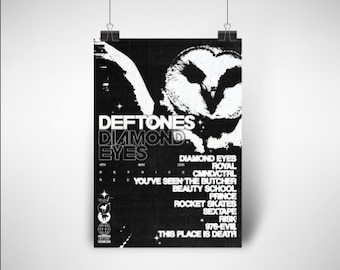 Diamond Eyes Deftones Album Poster, Diamond Eyes Deftones Digital Print ...
