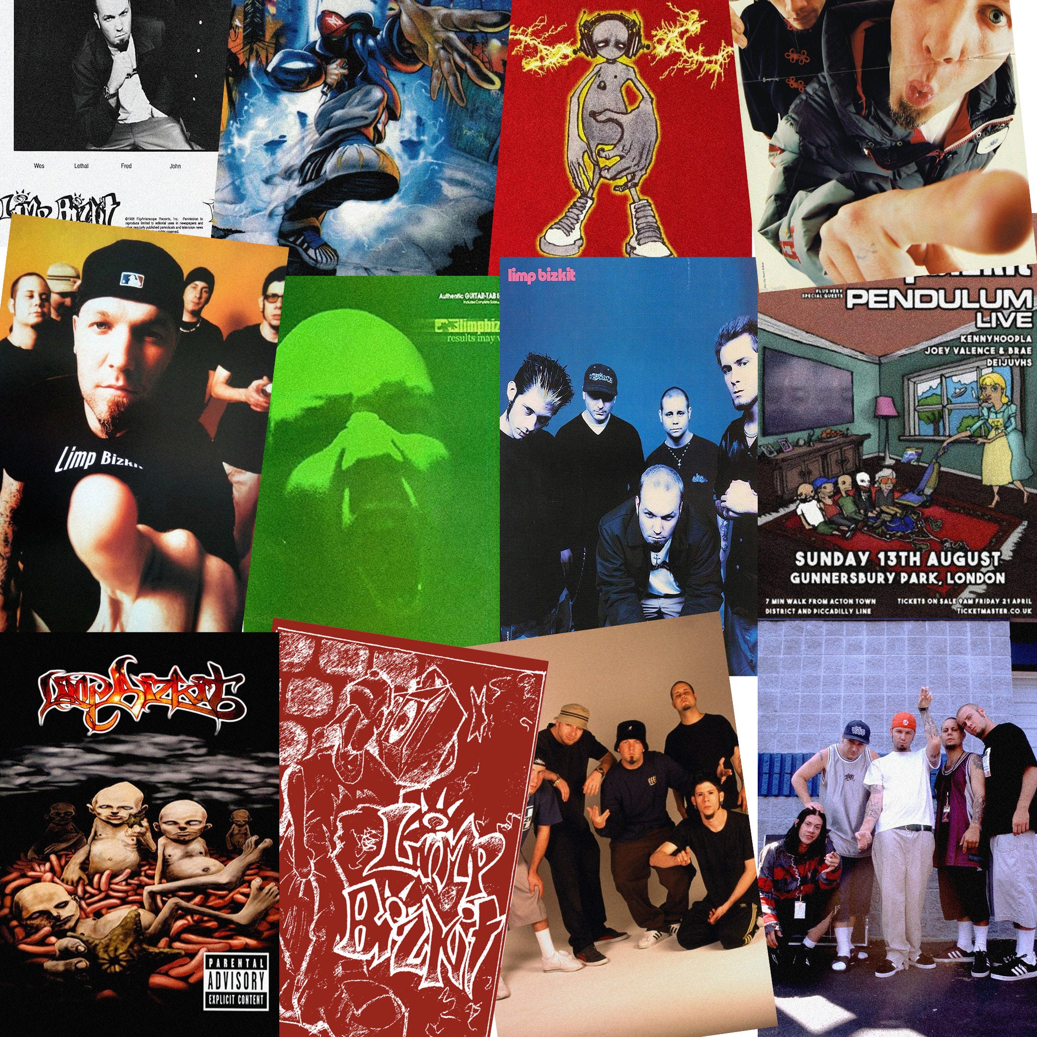 Limp Bizkit Nu Metal Rock Wall Collage 12 Physical Prints - Etsy UK