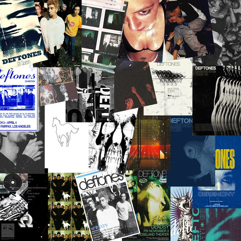 Deftones Nu Metal Rock Wall Collage 25 Physical Prints - Etsy