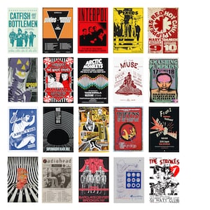 Alt Rock Wall Collage 20 Physical Prints - Etsy