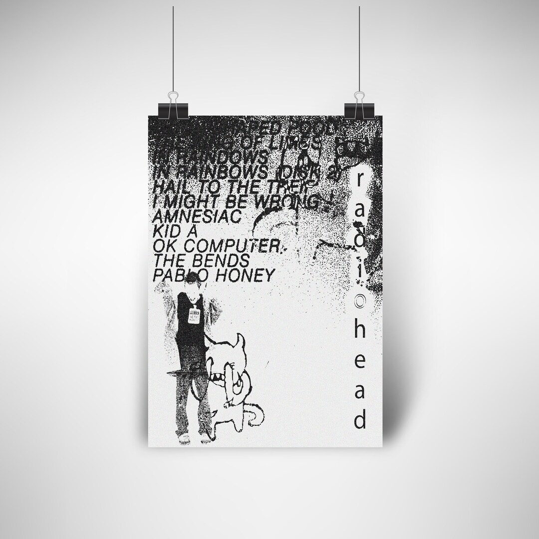 Radiohead Discography Digital Download Poster Print - Etsy