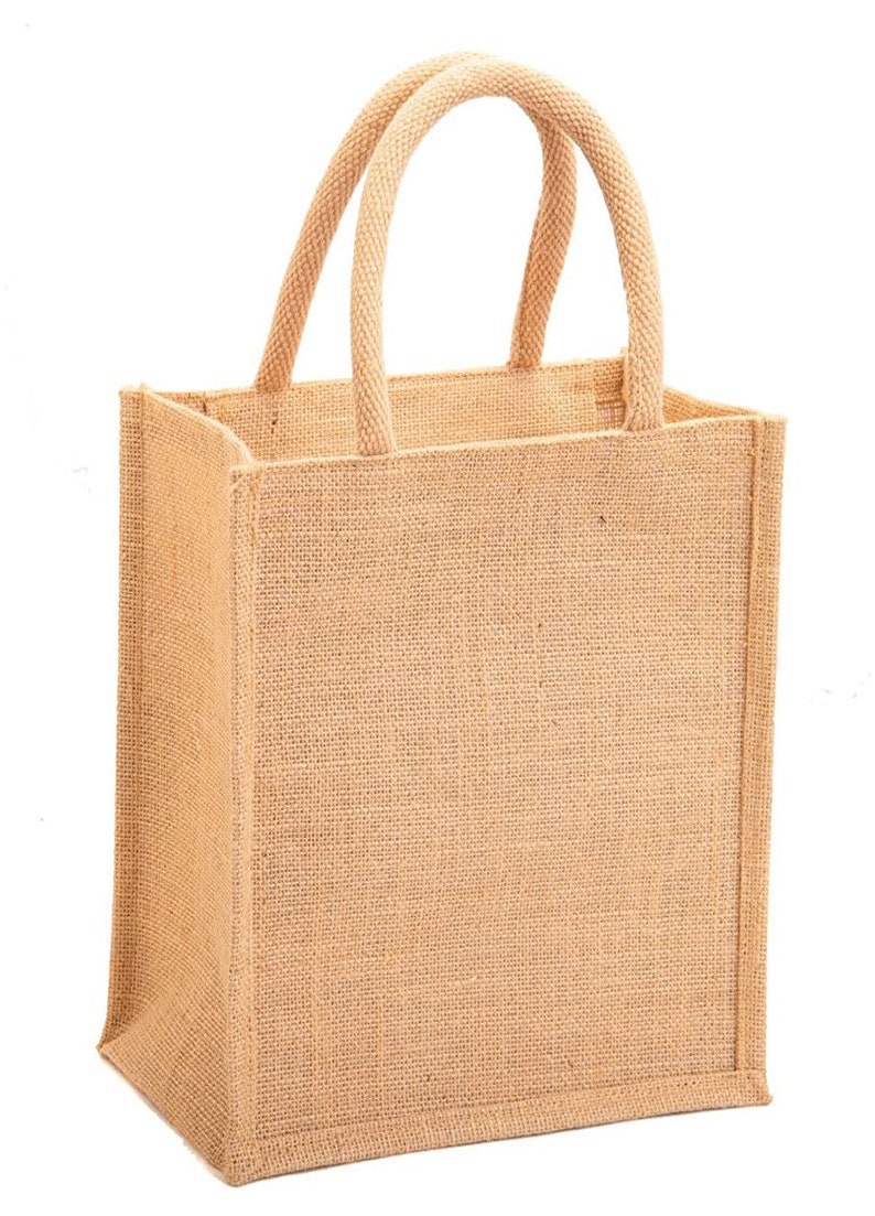 Personalized Burlap Tote Bag: Jute Shopper With Initials - Etsy