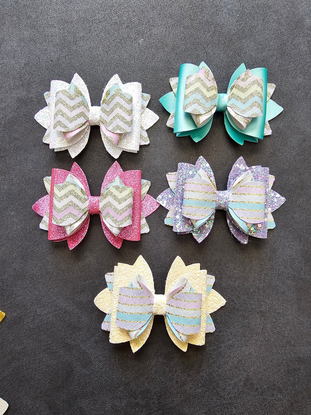 Spring Vibes Bow Straw Toppers - Etsy