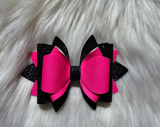 Neon Pink Straw Bow Topper, Stanley Straw Topper, Simple Modern Straw ...