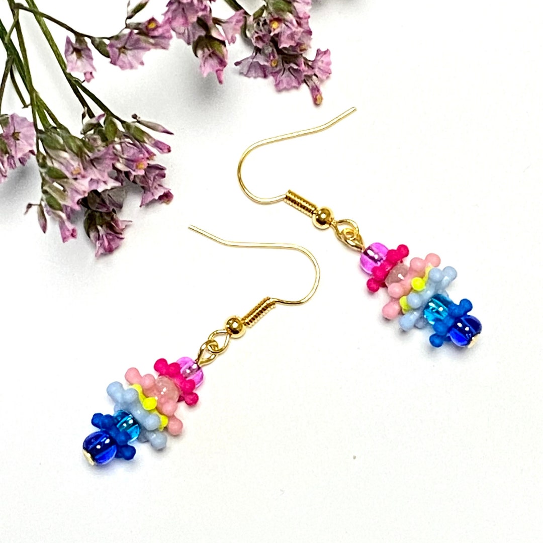 Jewelery Hanging Earring Earring Hanger - Hip Neon Wild Colorful Gold ...