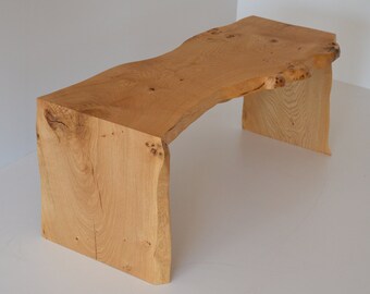 Live Edge Waterfall Bench - Etsy