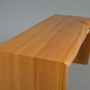 Elm Wiggle Live Edge Bench - Etsy