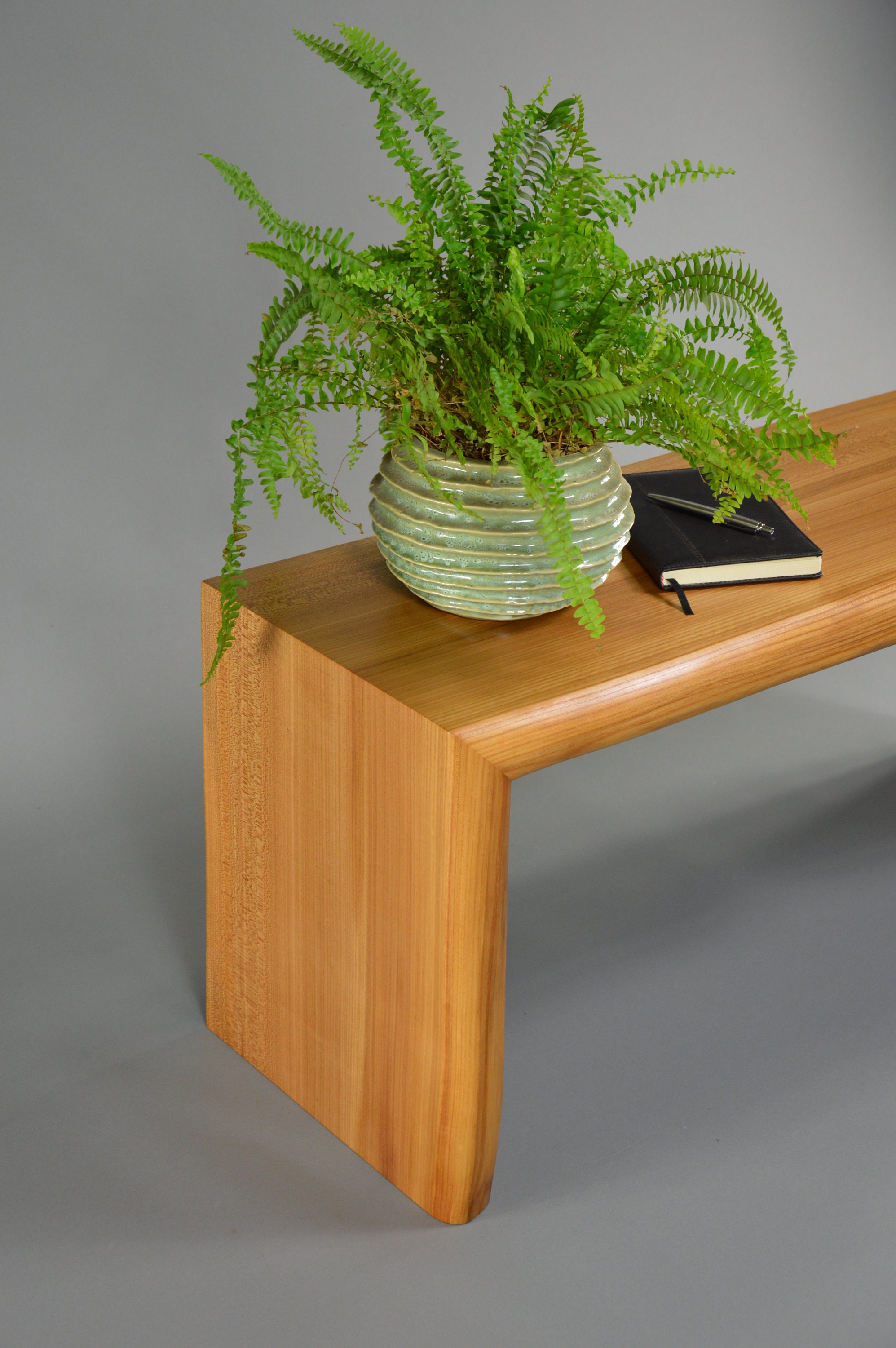 Elm Wiggle Live Edge Bench - Etsy