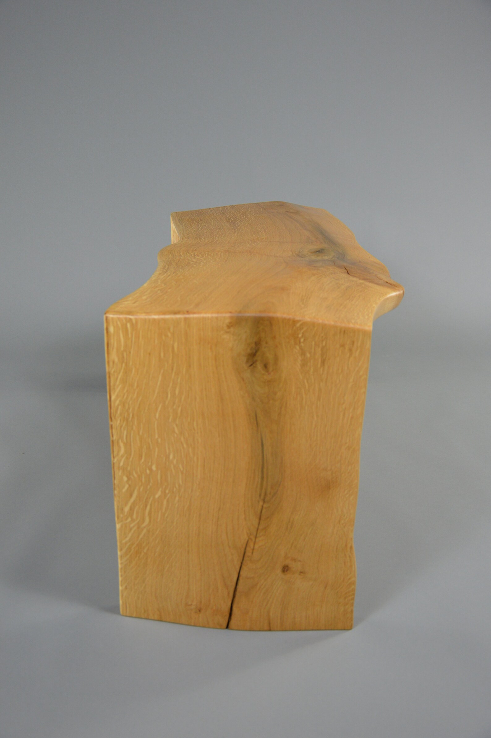 Convex Solid Oak Bench - Etsy