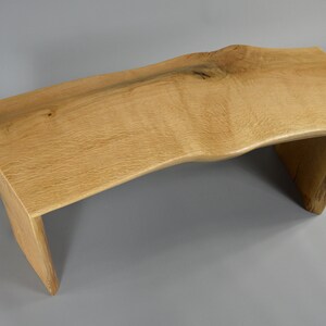 Convex Solid Oak Bench - Etsy
