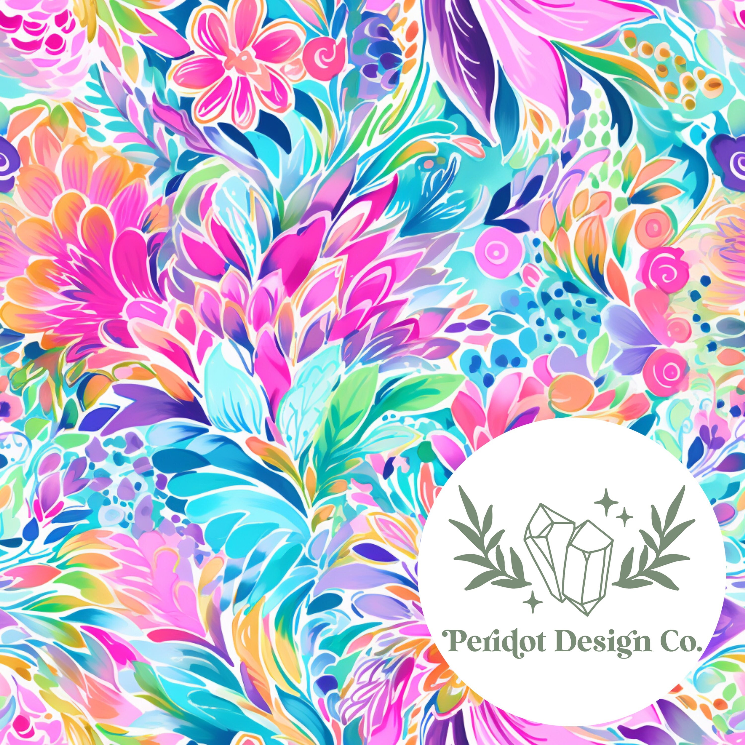 Lilly Pulitzer Illustrations Vibrant Tropical Leaves Illustration