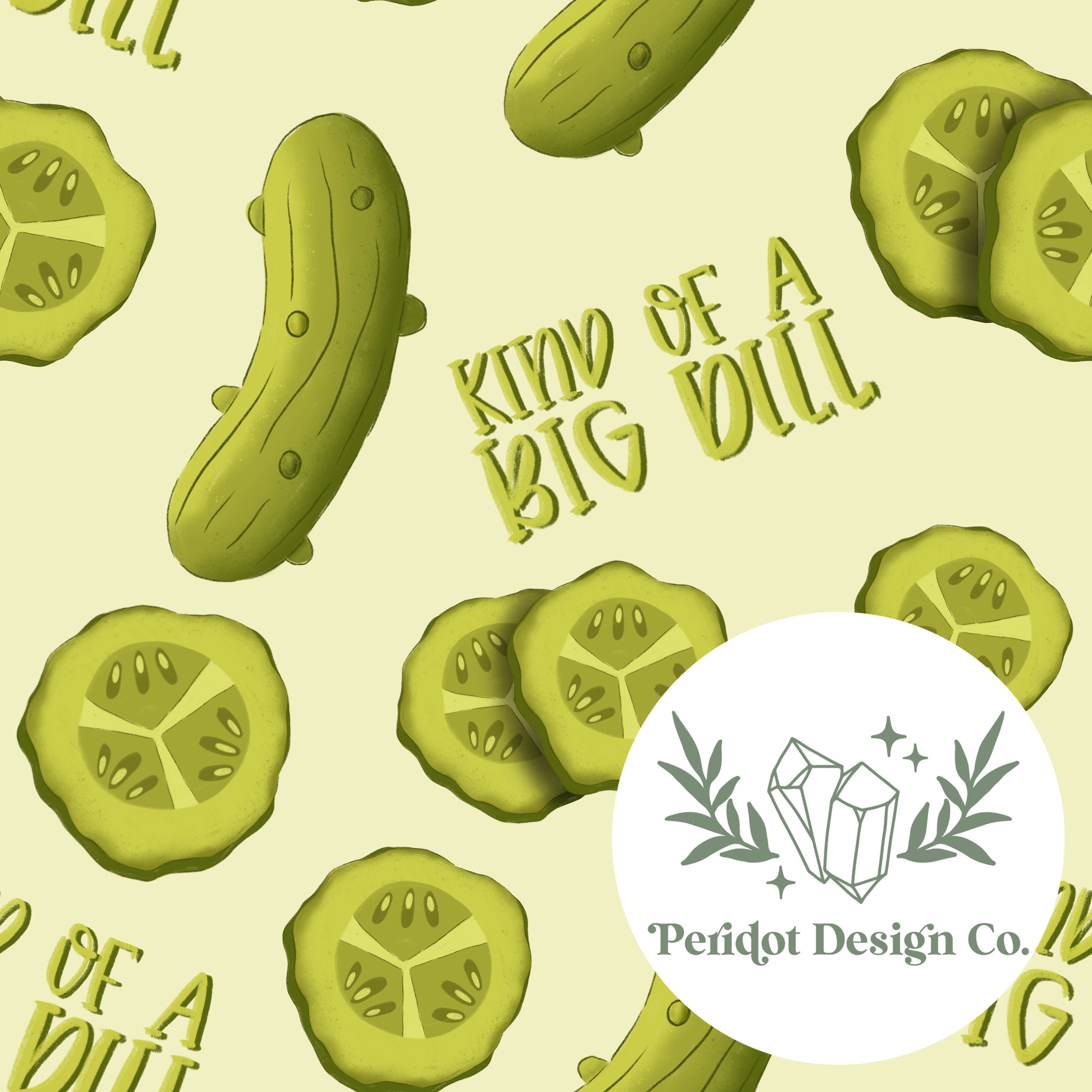 Light Green Big Dill Pickles Seamless File for Personal and Commercial Use (file #1129) - Etsy