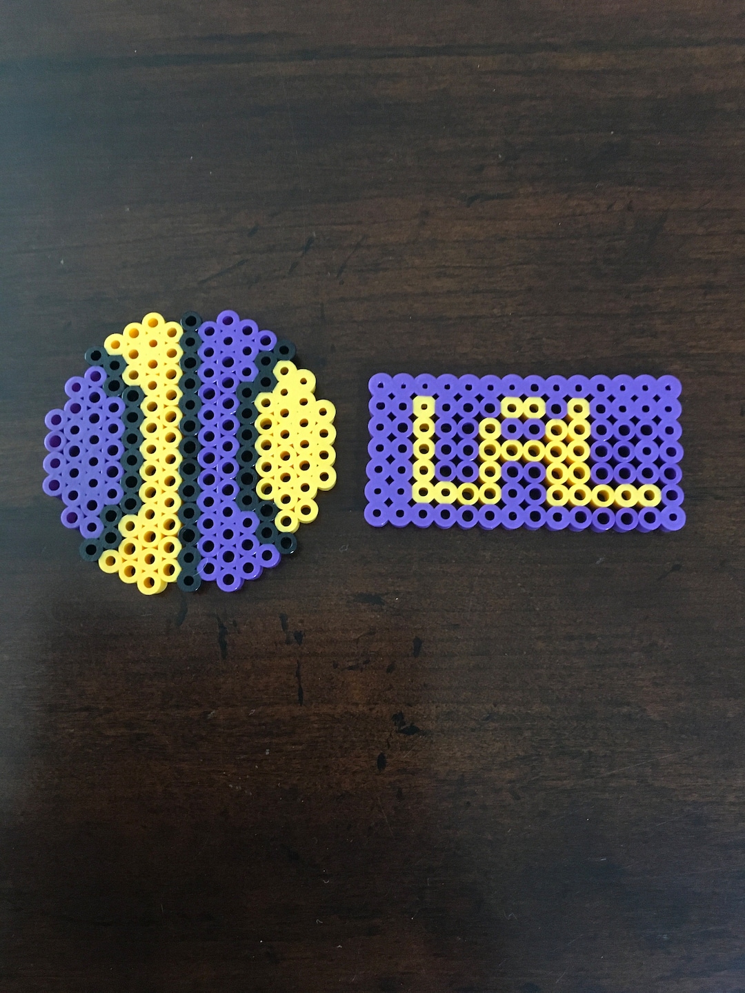 Lakers Perler Bead Set Basketball/logo - Etsy