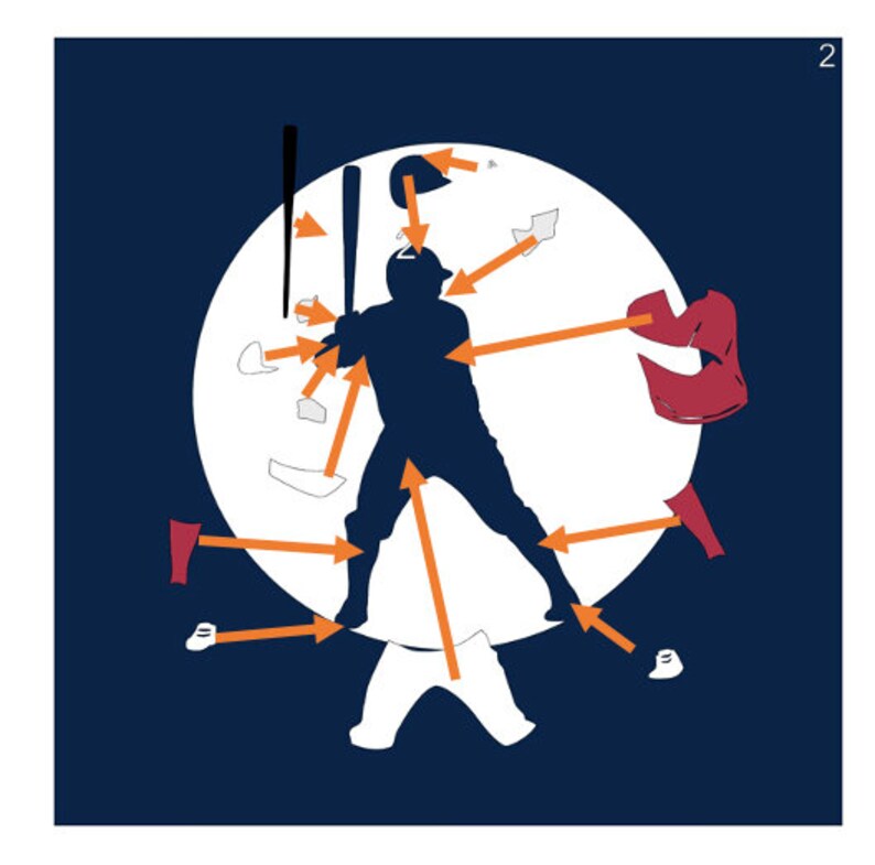 Baseball Player Shadow Box SVG Coloured Layered Card Stock - Etsy