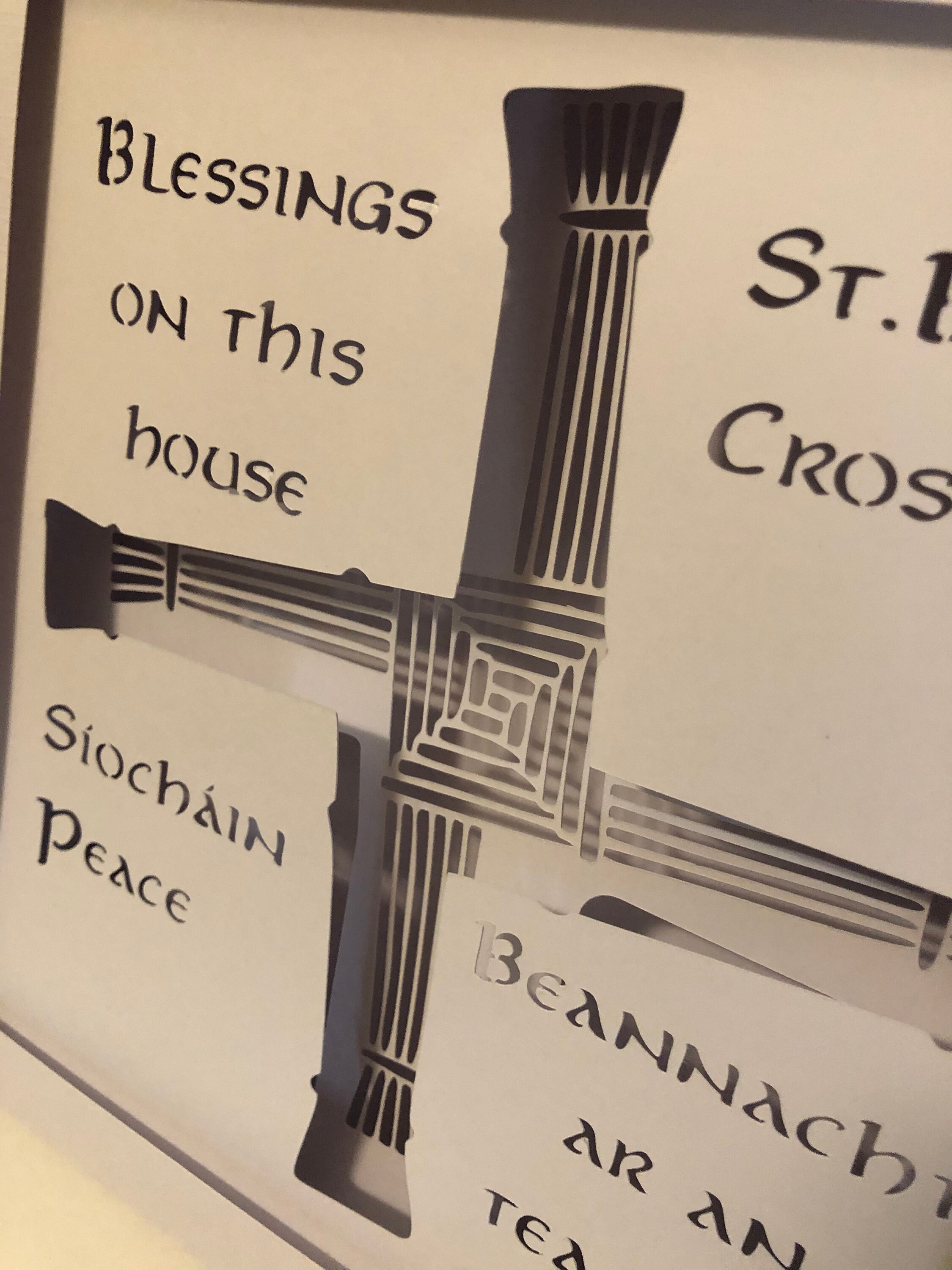 St Brigid's Cross Shadow Box SVG Layered Card Stock Cut - Etsy