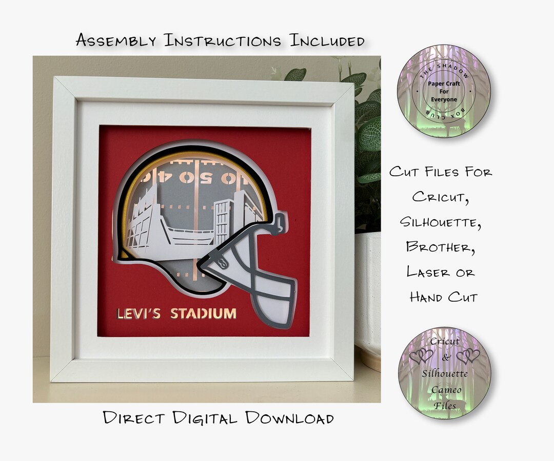 Levi's Stadium American Football Light up Shadow Box SVG Cut Files for ...