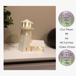 Lighthouse 3D Shadow Box SVG Layered Card Stock Cut Files for Cricut ...