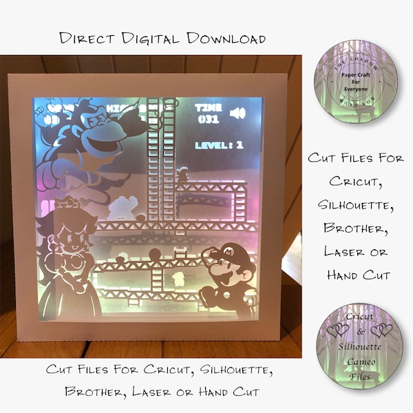 Mario Shadow Box - Etsy