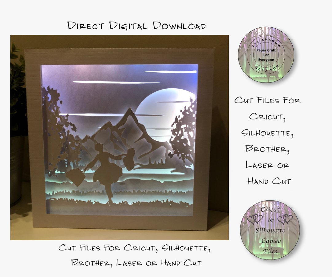 Music in the Alps Shadow Box, Paper Craft 3D Light up Wars Shadow Box ...