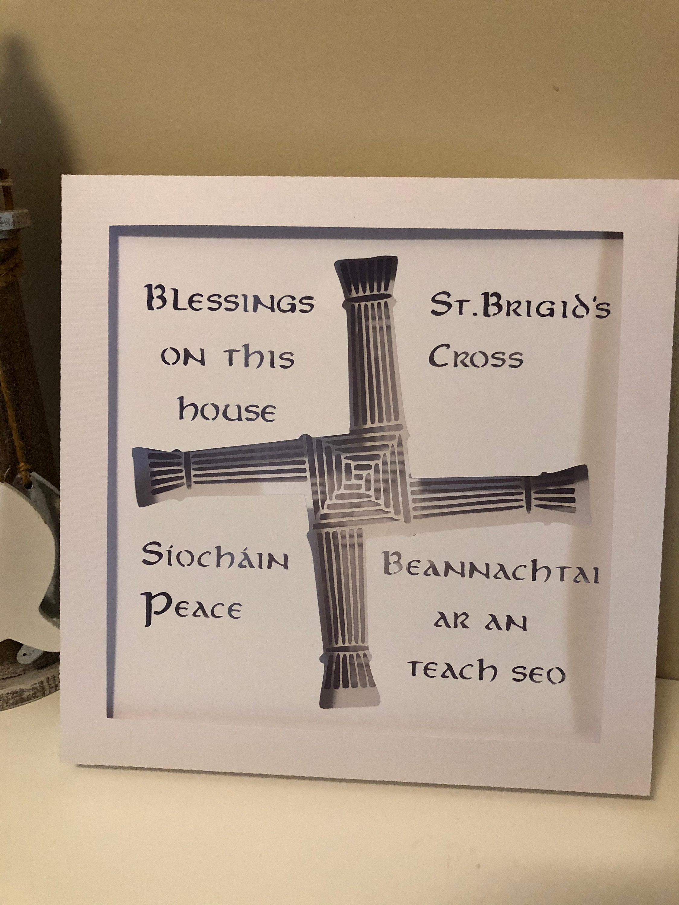 St Brigid's Cross Shadow Box SVG Layered Card Stock Cut - Etsy