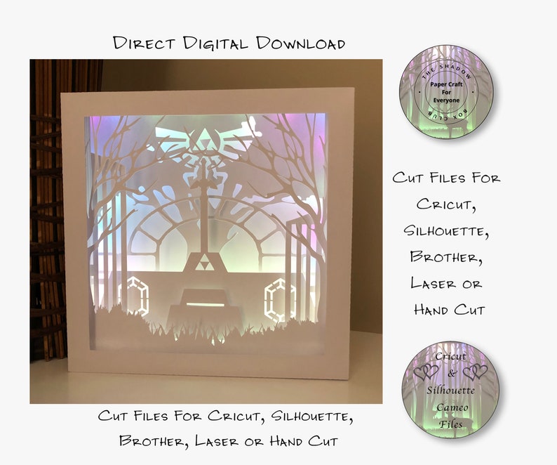 Gamer Shadow Box SVG, Layered Card Stock Cut Files for Cricut ...