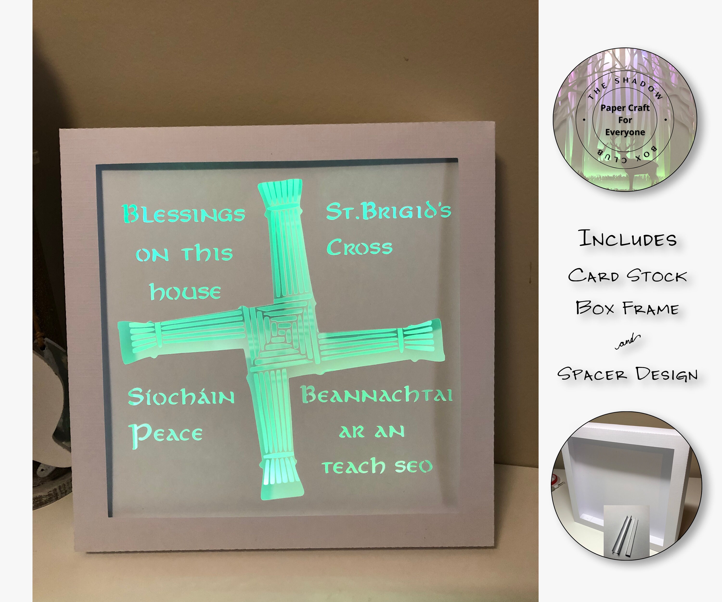 St Brigid's Cross Shadow Box SVG Layered Card Stock Cut - Etsy
