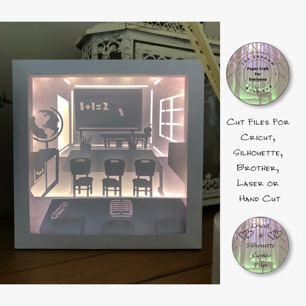 Laser Cut Shadow Box Teacher File - Etsy