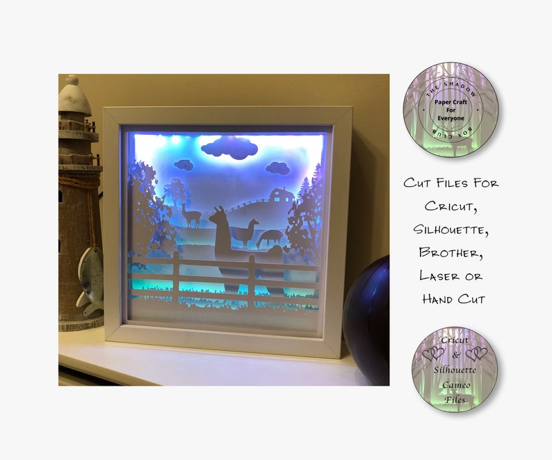 Llama Shadow Box SVG, 3D Paper Cut Lightbox (digital Download) - Etsy UK