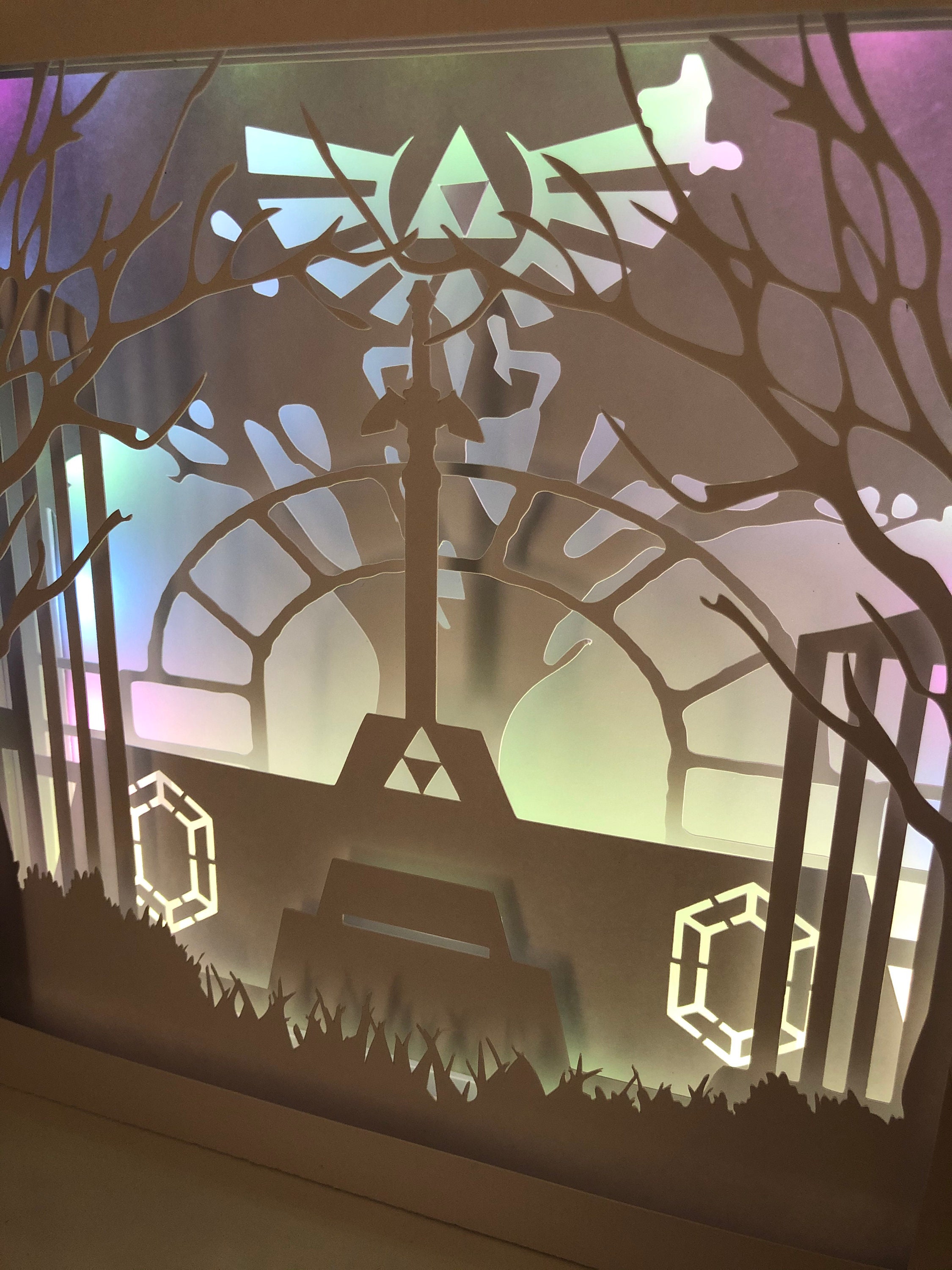 Gamer Shadow Box SVG, Layered Card Stock Cut Files for Cricut ...