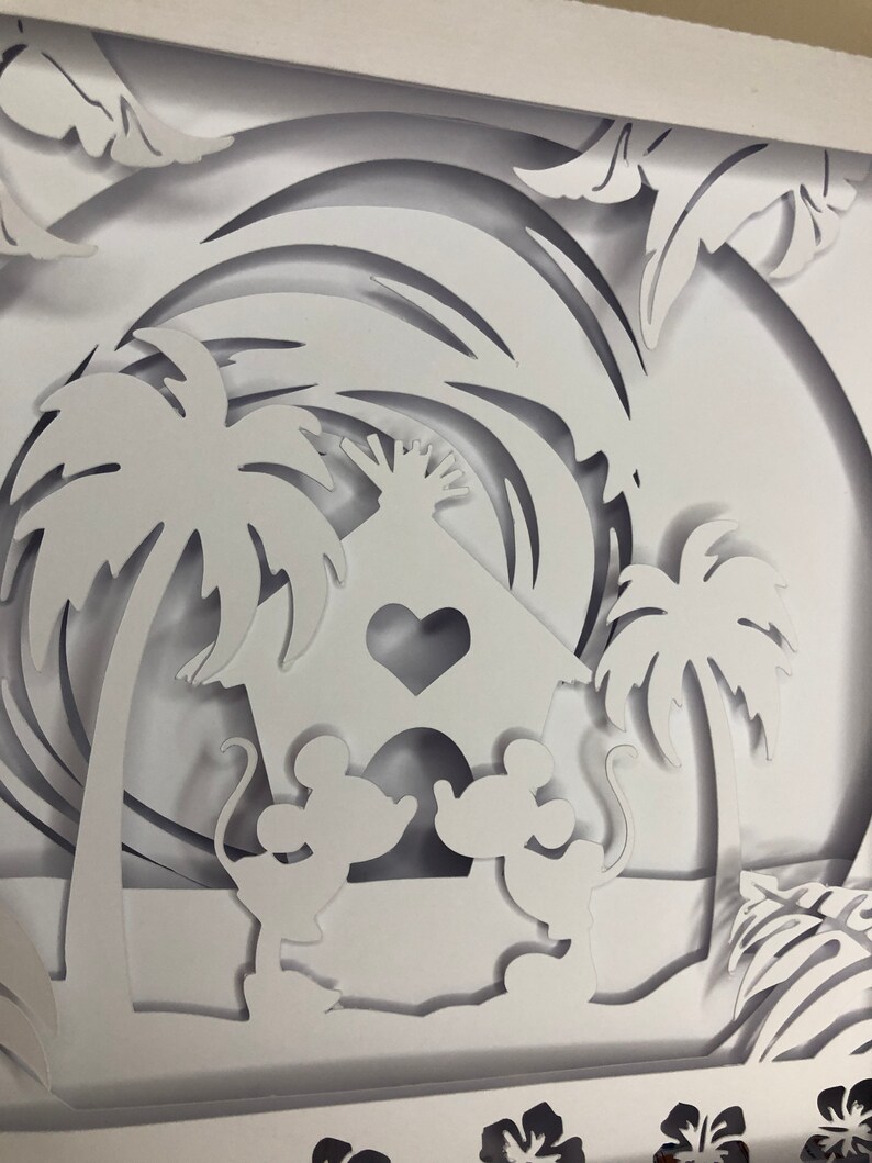 Mouse Shadow Box Paper Cut Lightbox SVG, Cricut, Silhouette (digital ...