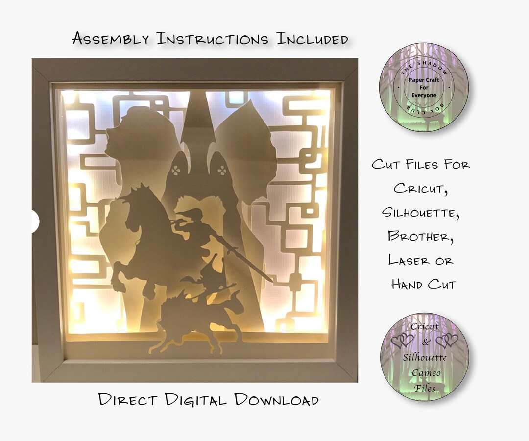 Gamer Shadow Box SVG, Layered Card Stock Cut Files for Cricut ...