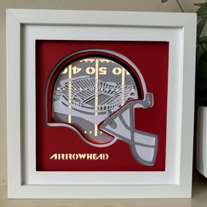 Arrowhead Stadium American Football Shadow Box (digital Download) - Etsy