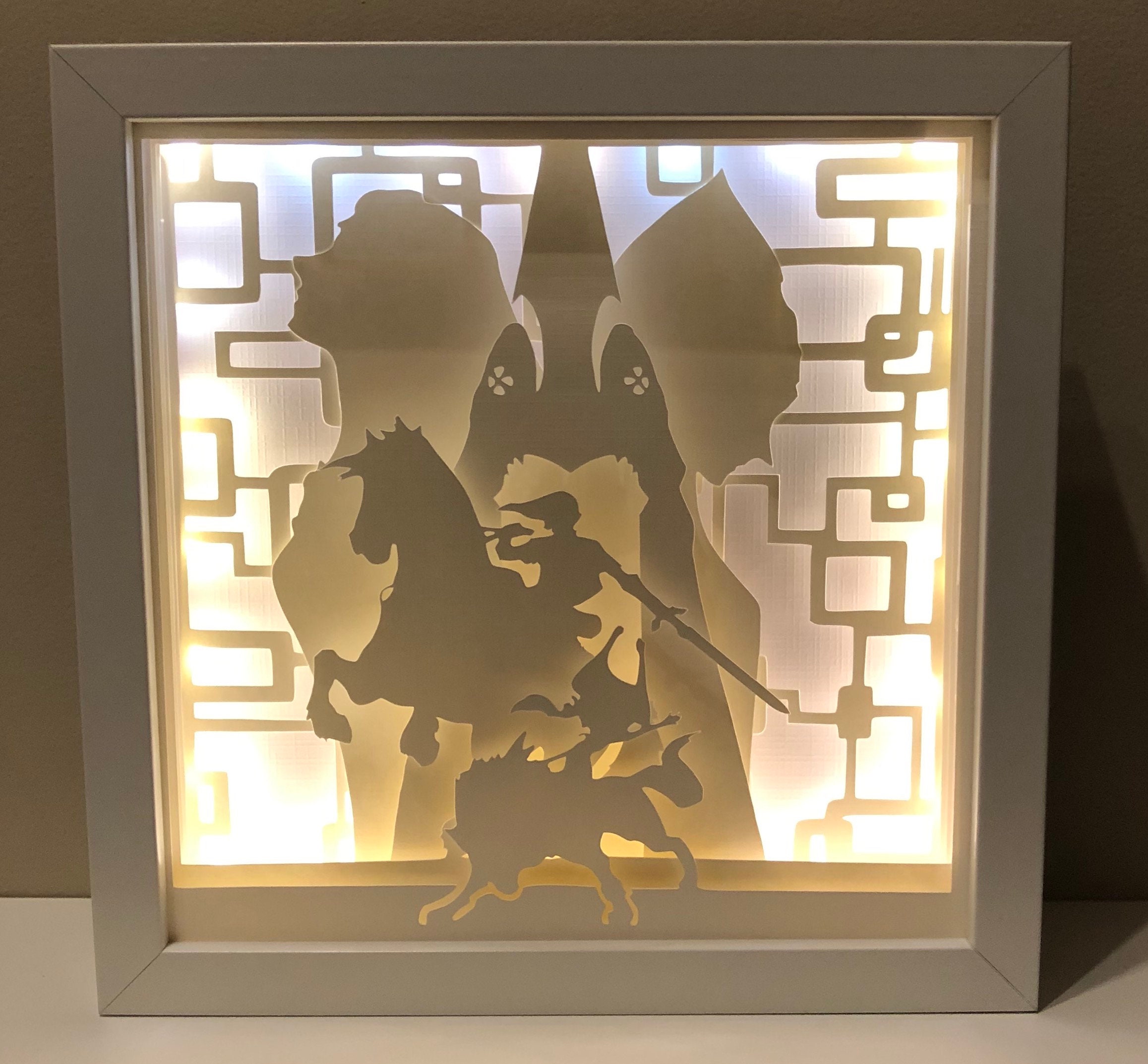 Gamer Shadow Box SVG, Layered Card Stock Cut Files for Cricut ...