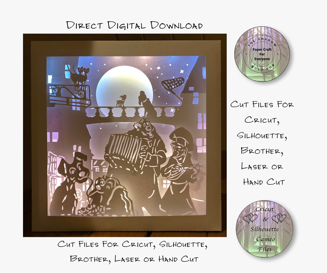 Paper Cut Shadow Box 3D Lightbox SVG PNG Lady Cricut Silhouette Hand ...