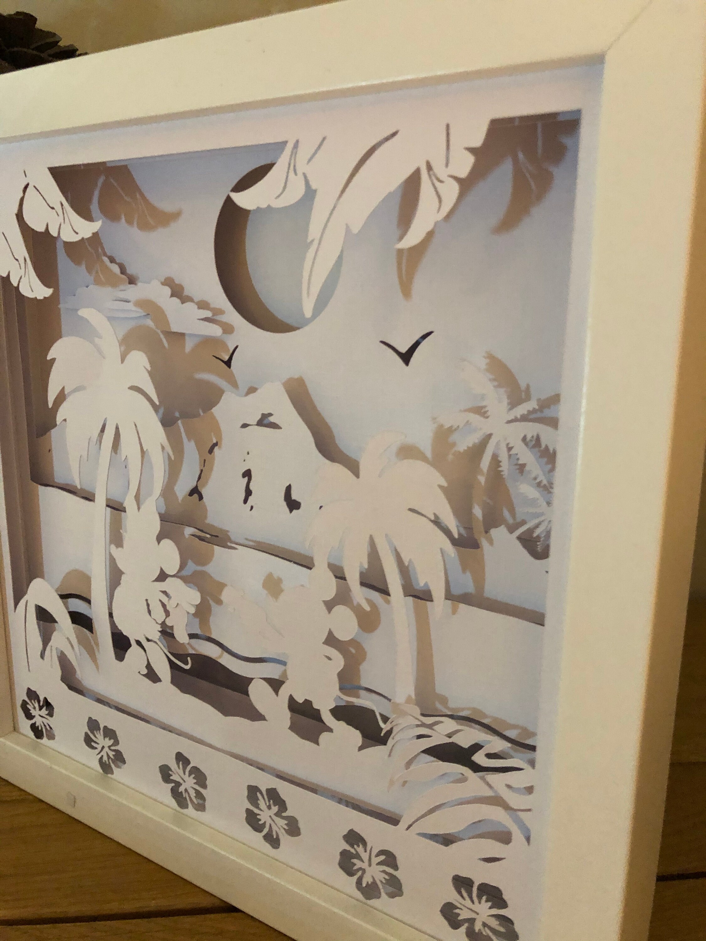 Mouse Shadow Box SVG, Layered Card Stock Cut Files for Cricut ...