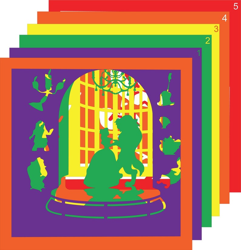 Paper Cut Shadow Box 3D Lightbox SVG, Cricut/silhouette Files (digital ...