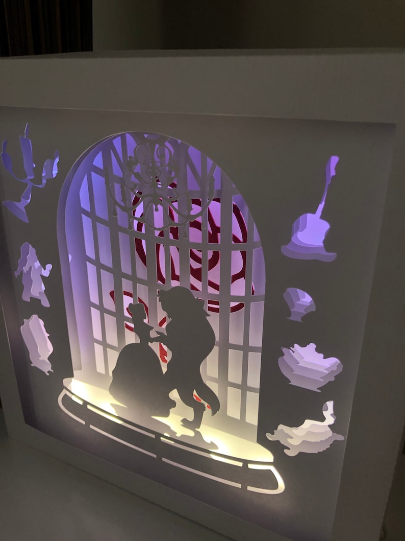 Paper Cut Shadow Box 3D Lightbox SVG, Cricut/silhouette Files (digital ...