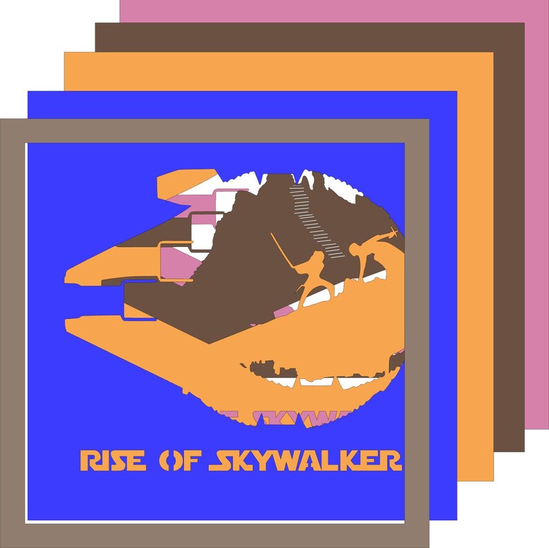 Star Wars Shadow Box SVG, Paper Cut Lightbox Template (digital Download ...