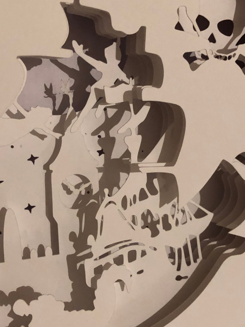 Pirate Shadow Box Paper Cut Lightbox SVG (digital Download) - Etsy