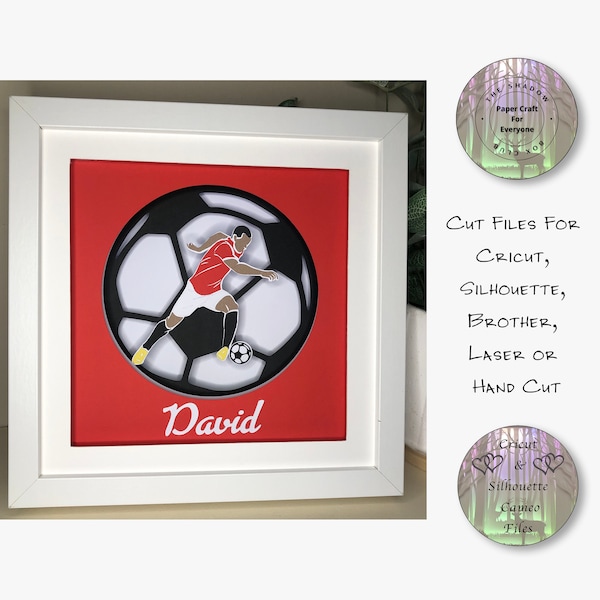 Football Player Shadow Box - Etsy